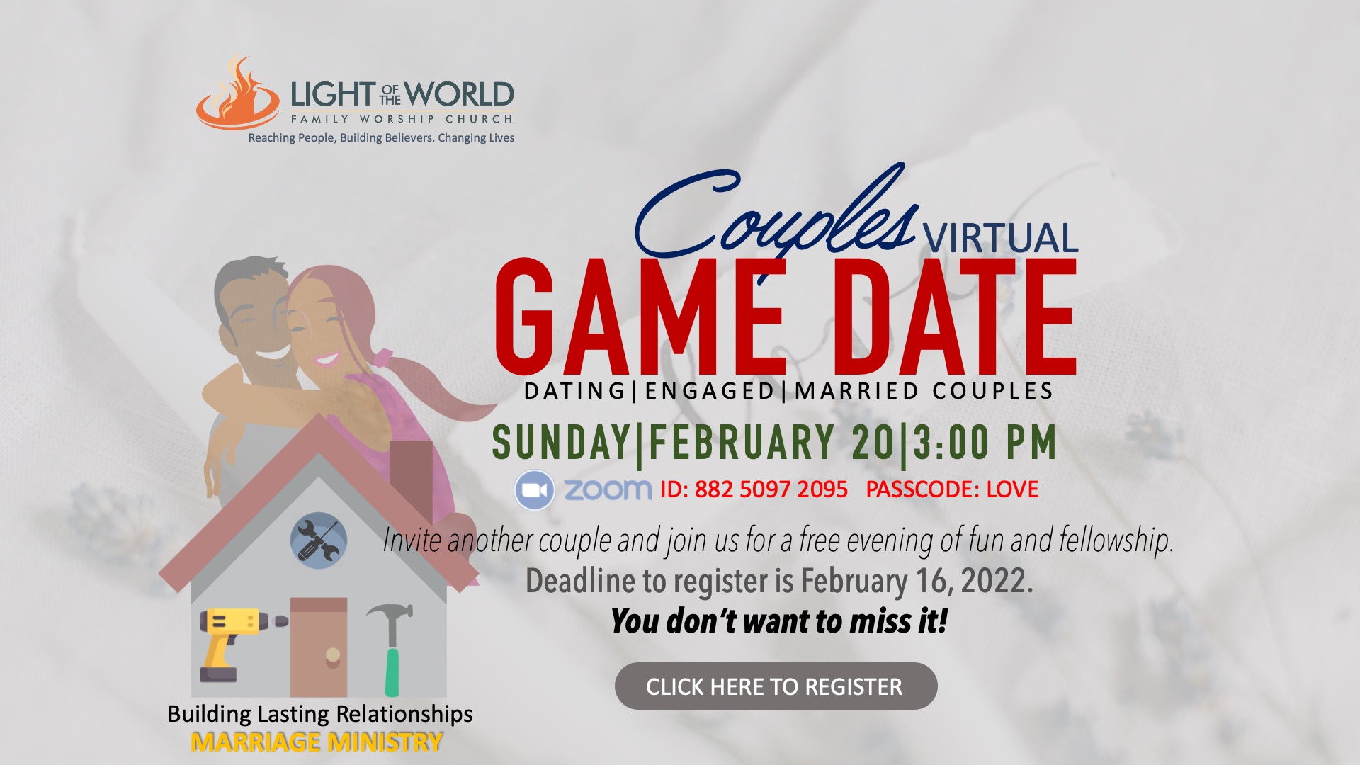 #Marriage Ministry | Light of the World